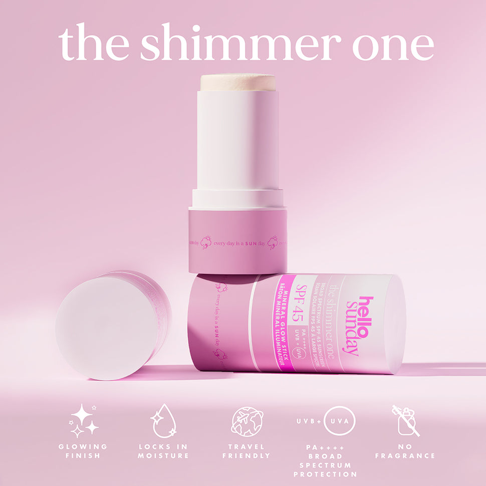 THE SHIMMER ONE SPF 45 - Face and Body Mineral Glow Stick with ...