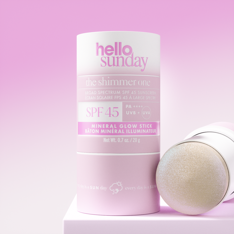THE SHIMMER ONE SPF 45 - Face and Body Mineral Glow Stick with ...